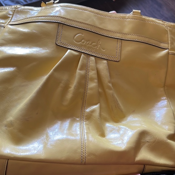 Coach | Bags | Yellow Coach Tote | Poshmark